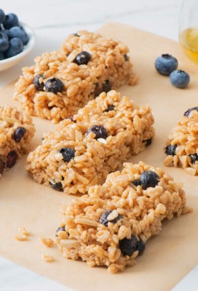 No-Bake Blueberry Cereal Bars - Crossroads Blueberry Market